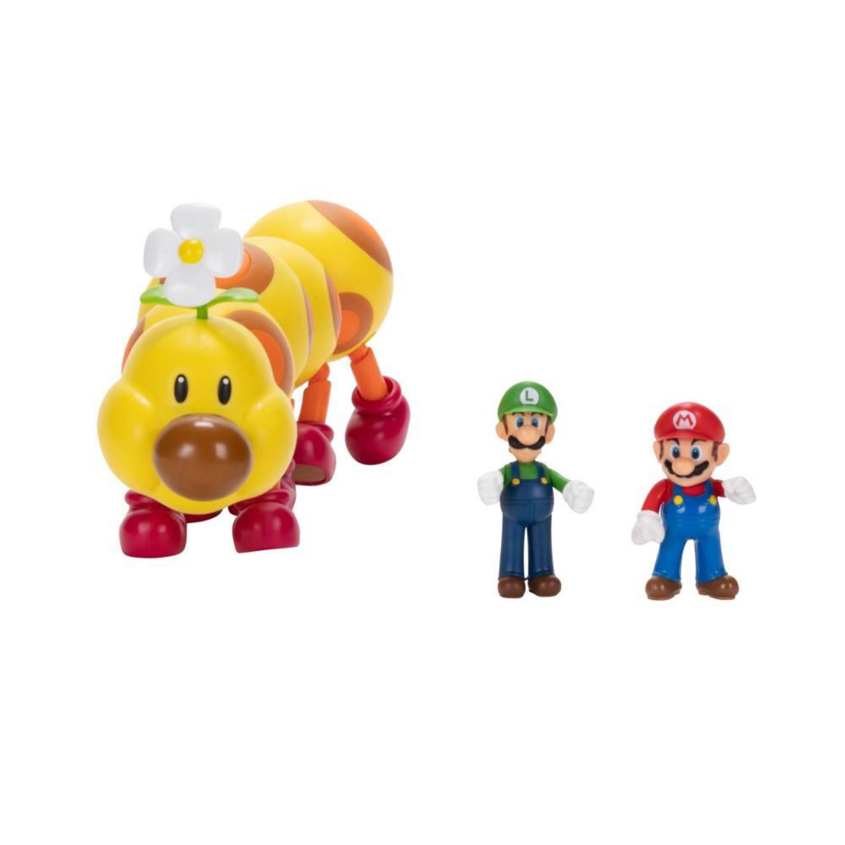 Nintendo Super Mario Wiggler, Mario, and Luigi Action Figure Set | Ro’s ...