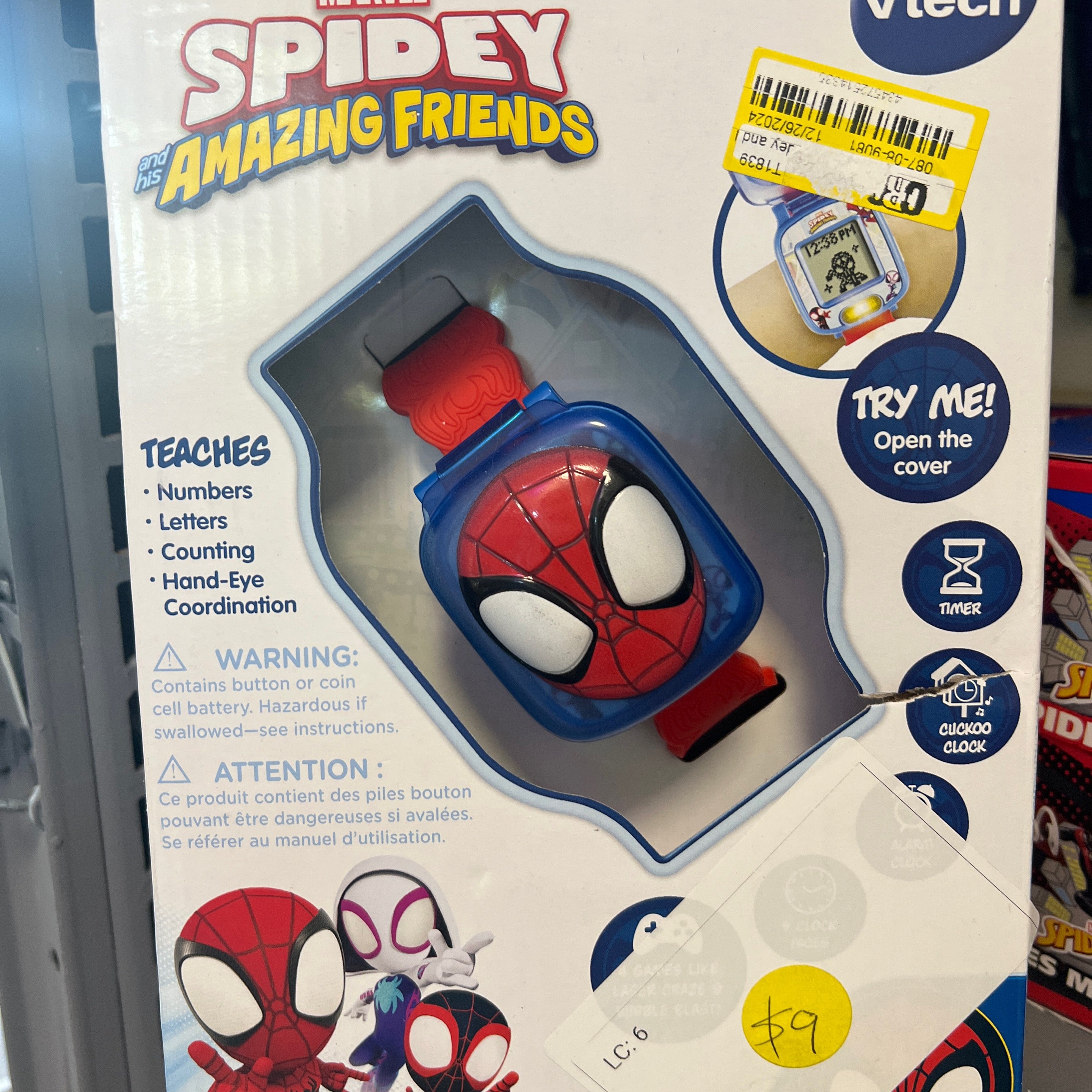VTech Spidey and His Amazing Friends Spidey Learning Watch | Ro’s Toys